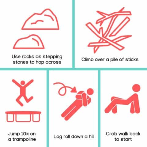 40+ Easy Sensory Obstacle Course Ideas for Kids