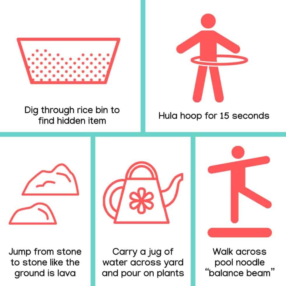 40+ Easy Sensory Obstacle Course Ideas for Kids