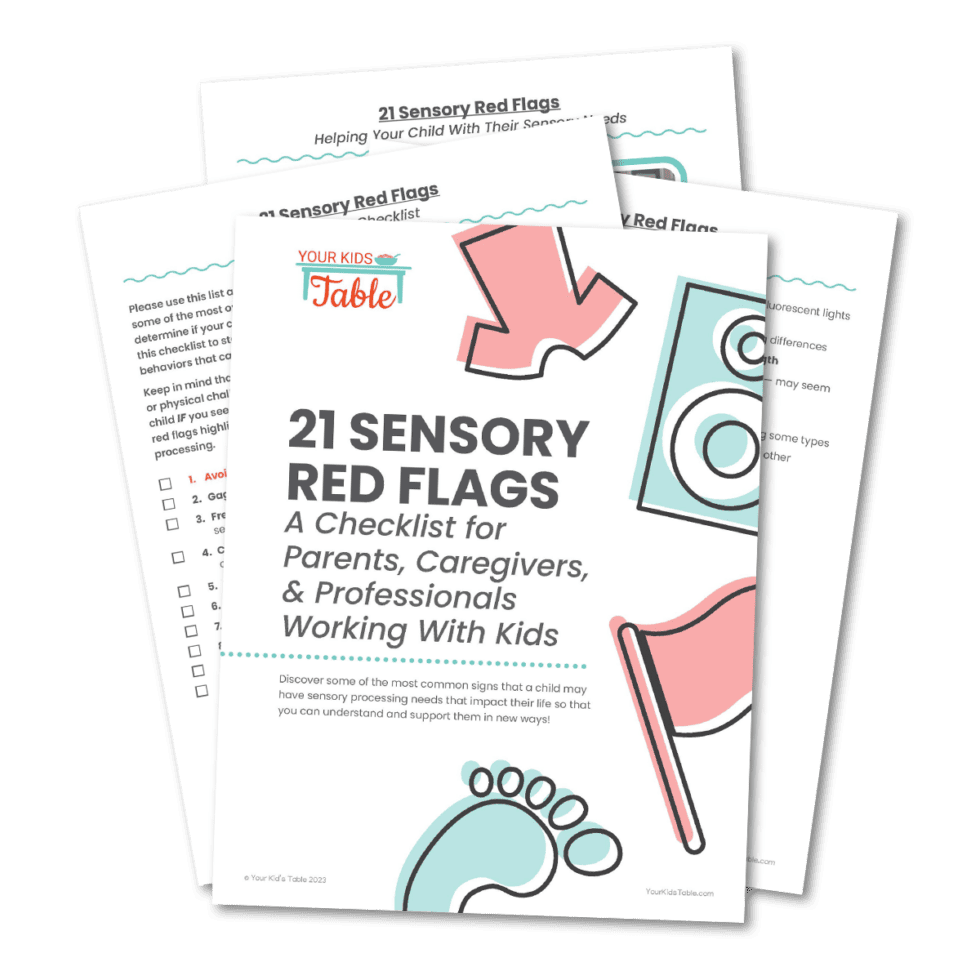 21 Sensory Red Flags (/redflags) - Your Kid's Table