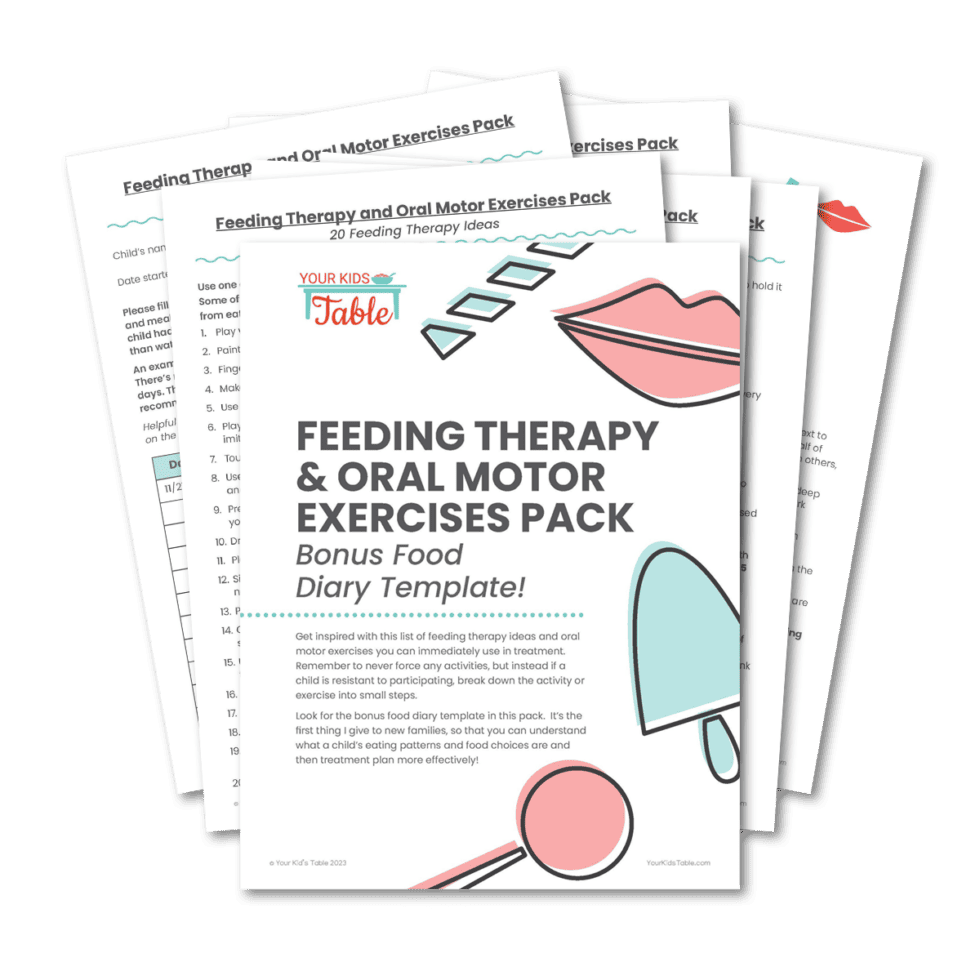 Feeding Therapy and Oral Motor Printable Pack (/feeding-therapy ...