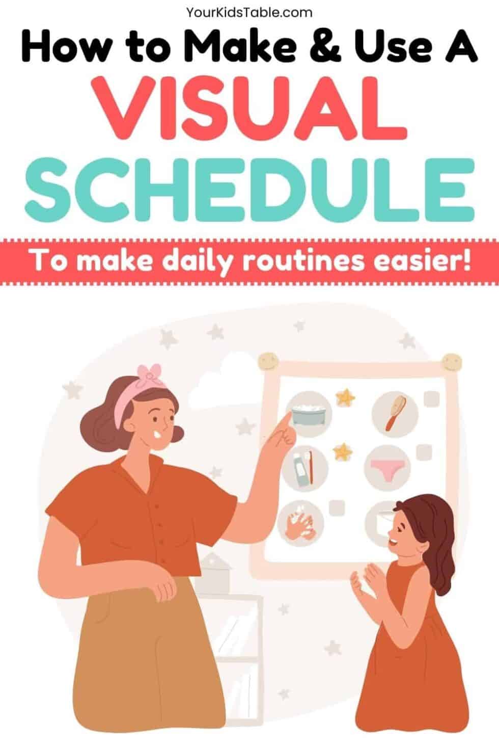 How to Make a Visual Schedule + Use it Well - Your Kid's Table