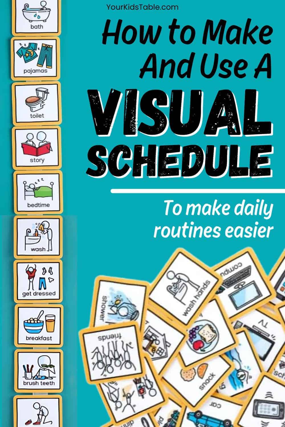 How to Make a Visual Schedule + Use it Well - Your Kid's Table