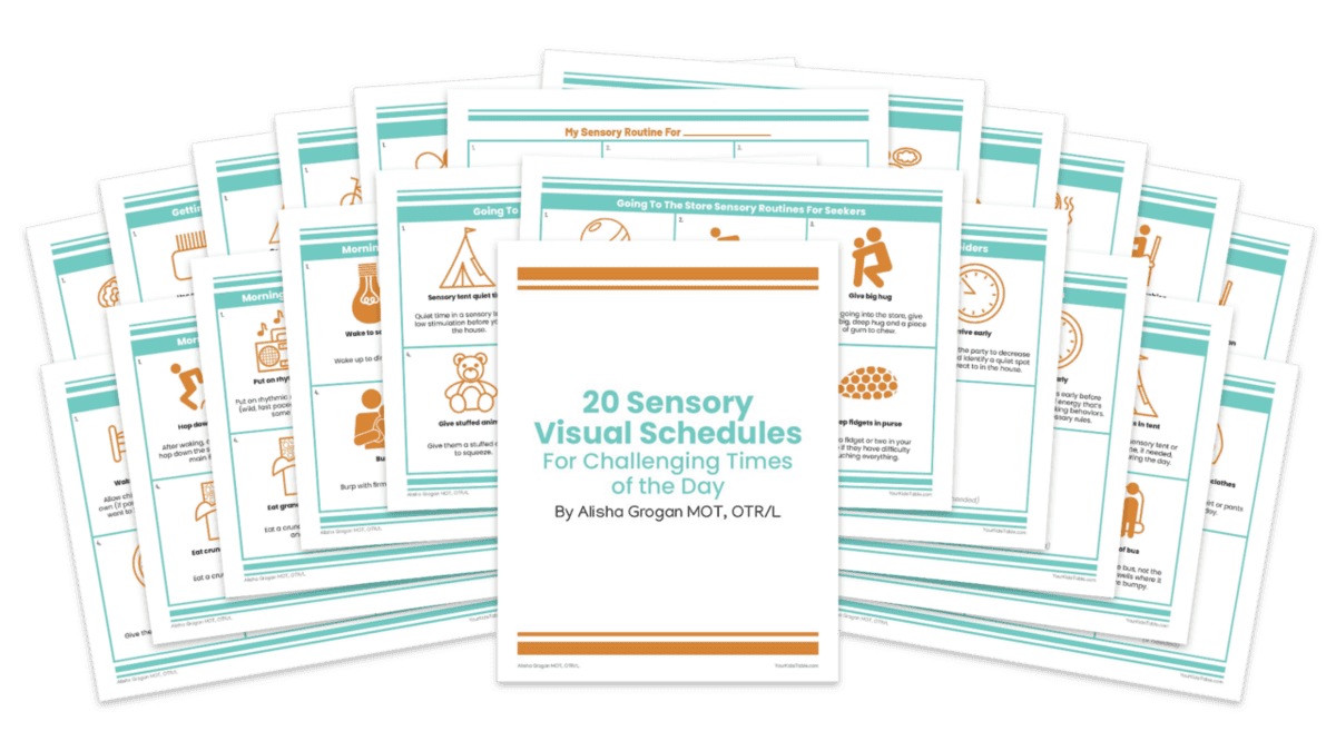Visual Sensory Routine Schedules - Your Kid's Table
